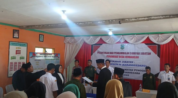 Danramil 11/Punggelan Menghadiri Pelantikan dan Pengambilan Sumpah ...